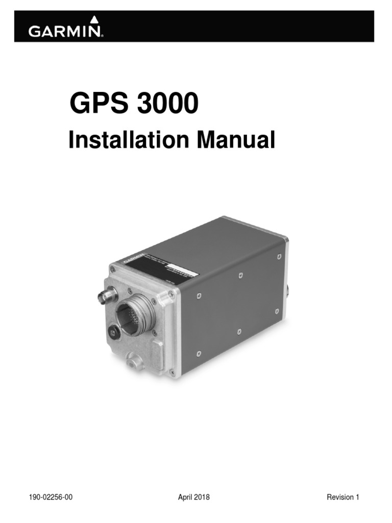 Garmin GPS3000 IM 190-02256-00 - 01 | PDF | Coaxial Cable | Global ...