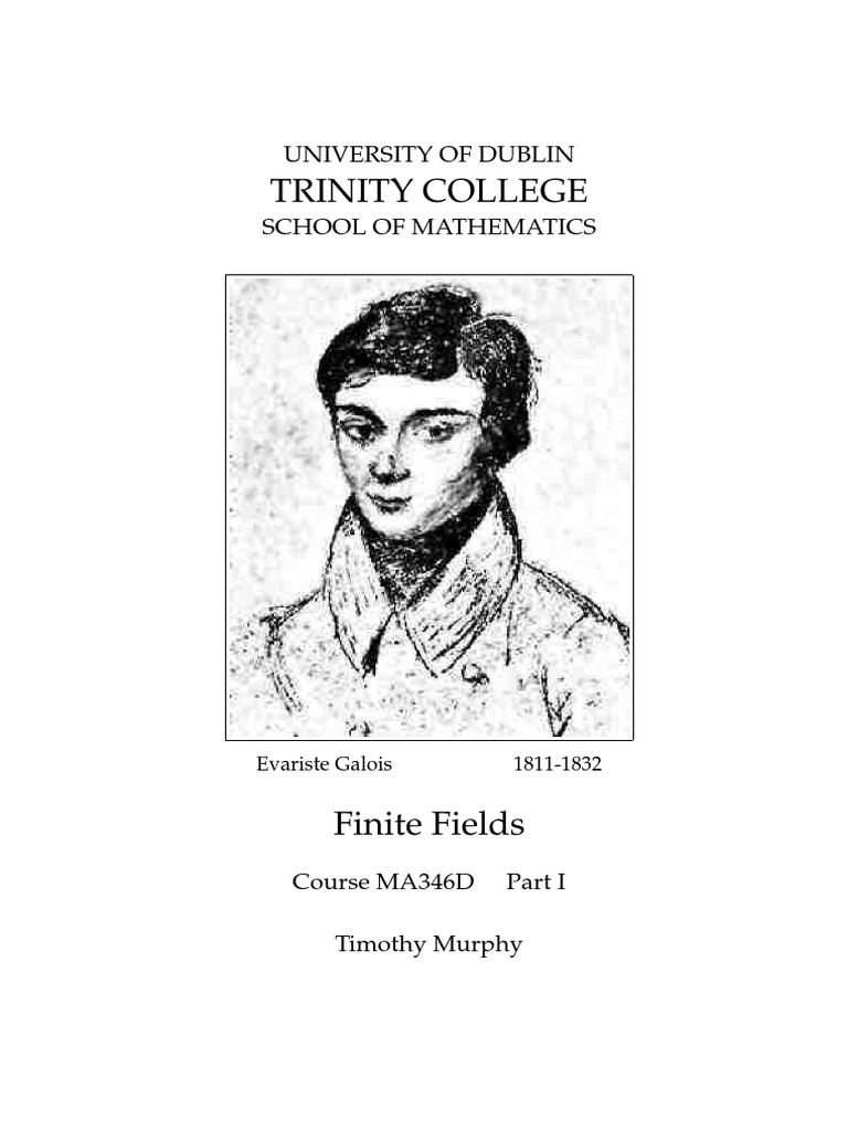 Finite Fields | PDF | Field (Mathematics) | Ring (Mathematics)