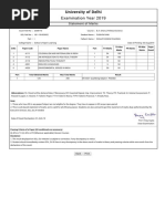 Du Marksheet | PDF