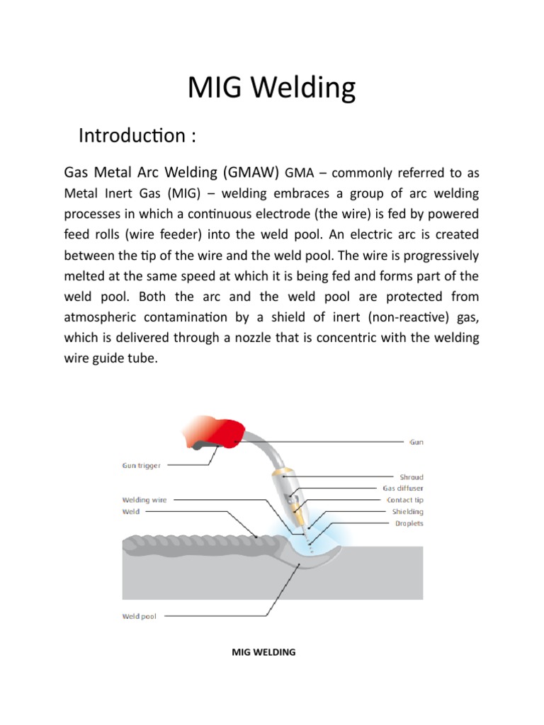 MIG Welding: Gas Metal Arc Welding (GMAW) | PDF | Welding | Construction
