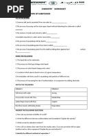 Separating Mixtures Worksheet | PDF