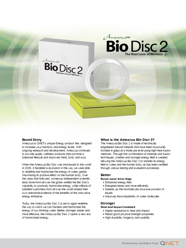 SaleSheet Amezcua Bio Light + Bio Disc 2 | PDF | Water | Drink