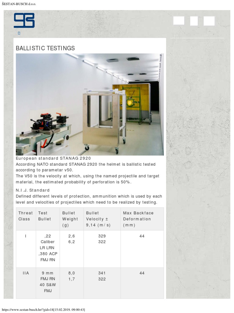 Šestan Busch Doo | PDF | Bullet | Ammunition