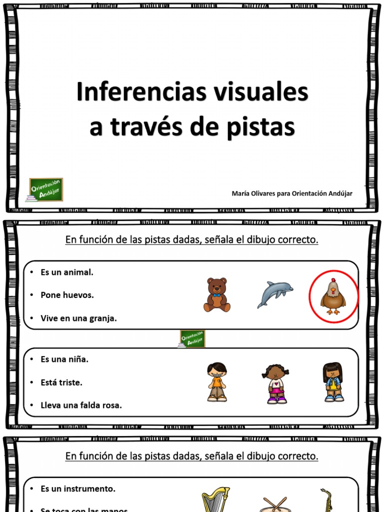 Inferencias Visuales Pistas PDF | PDF