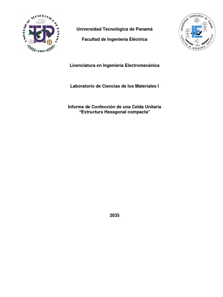 Informe Estructura Hexagonal | PDF | Estructura cristalina | Naturaleza
