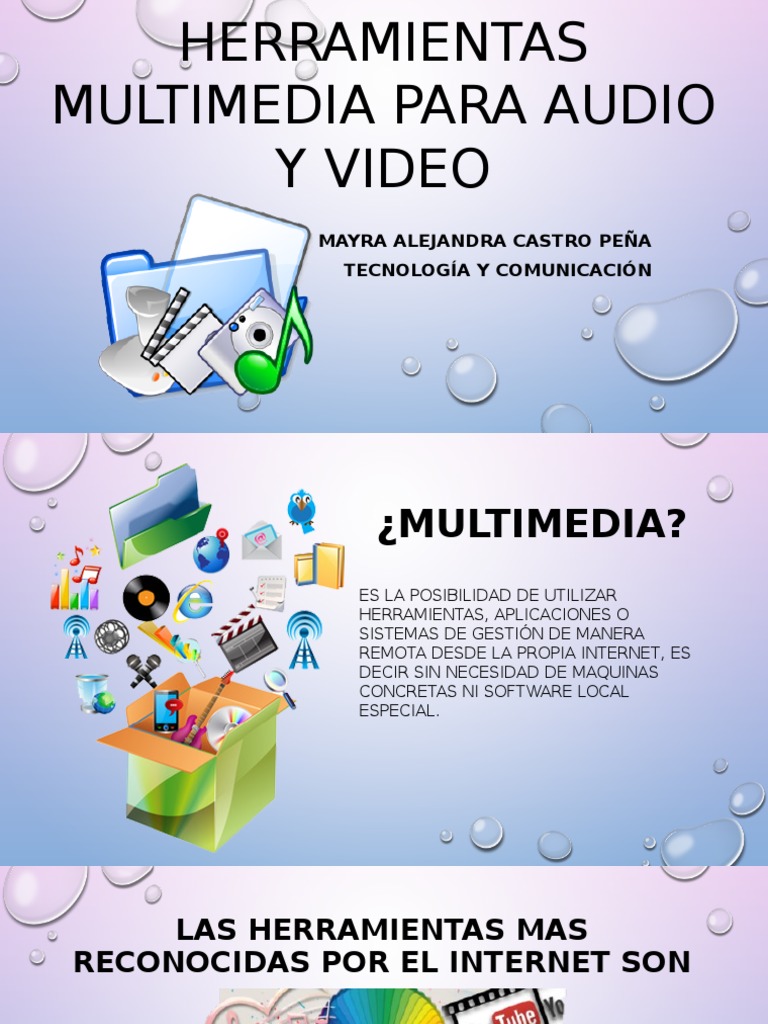 Herramientas Multimedia para Audio y Video | PDF | Youtube | Multimedia