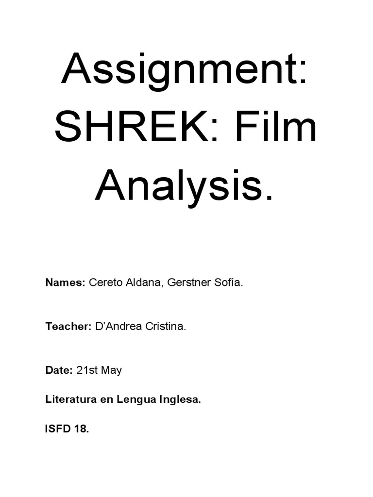 Shrek | PDF
