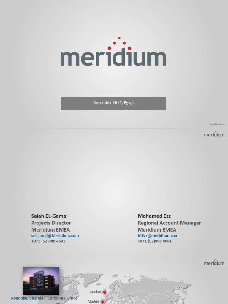 00 Meridium Presentation 2015-12-15 | PDF | Reliability Engineering ...