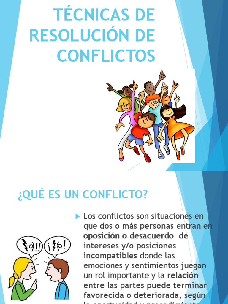 Tecnicas de Resolución de Conflictos | PDF | Mediación | Negociación