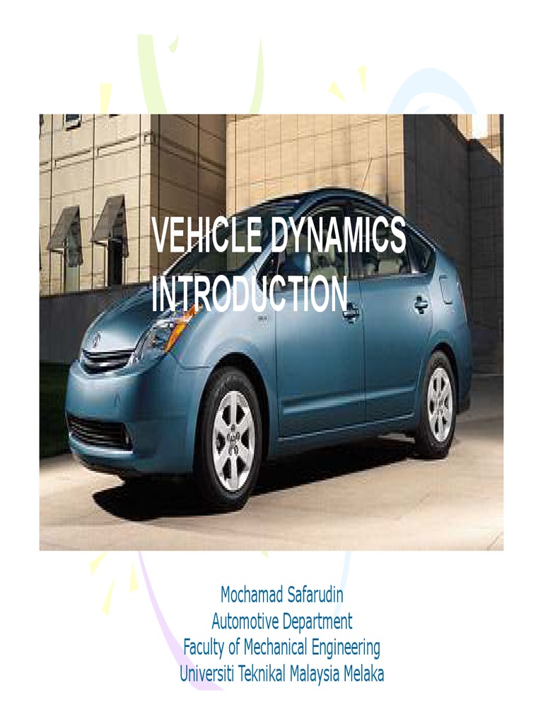 Vehicle Dynamics Lecture 1 | PDF | Rotation Around A Fixed Axis | Force