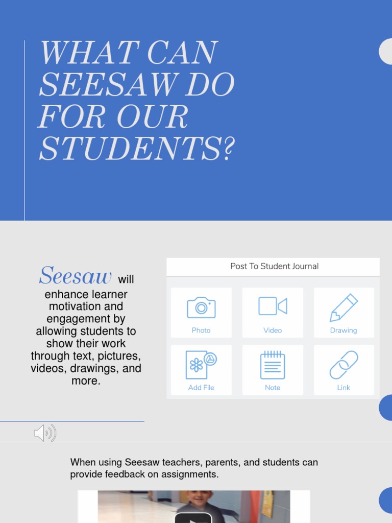 What Can Seesaw Do For Our Students? | PDF | Collaboration | Learning