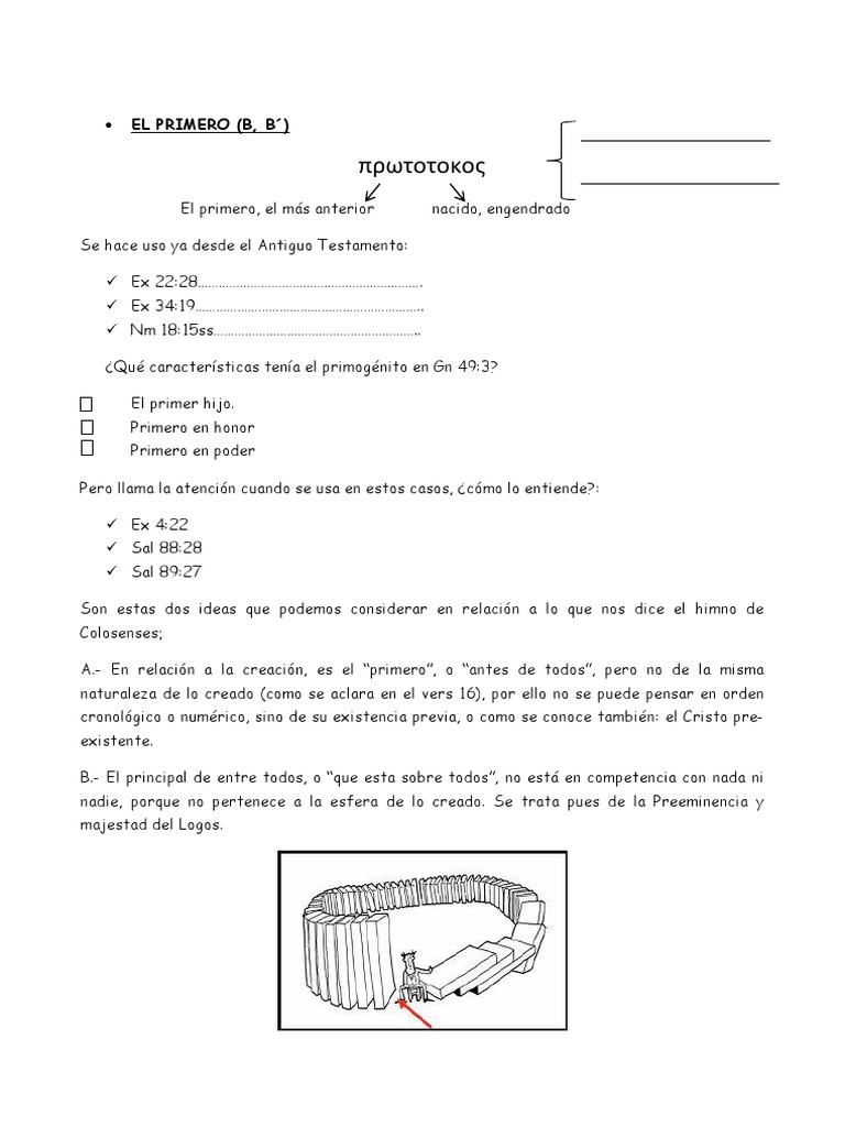 Jesus Es Primogenito | PDF | Pablo el apóstol | Dios
