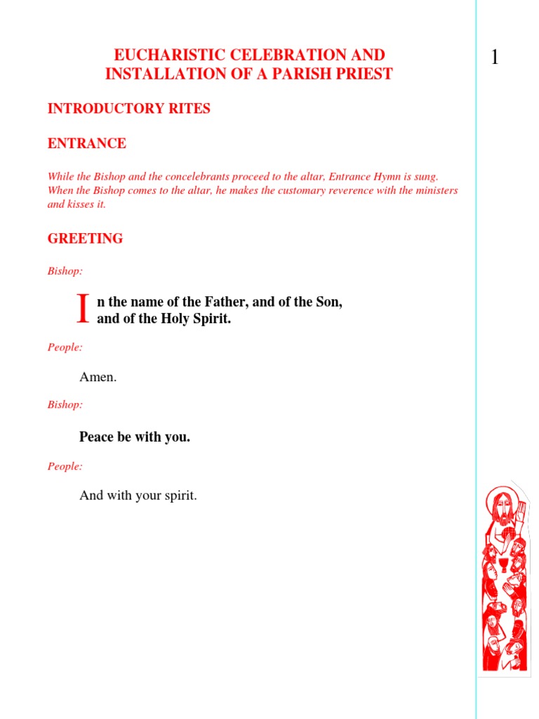 ENG - Installation of Parish Priest | PDF | Eucharist | Mass (Liturgy)