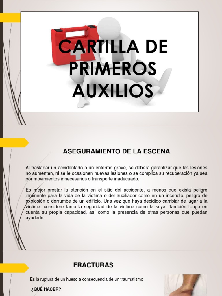 Cartilla Primeros Auxilios Editada Final 1 | PDF | Herida | Lesión
