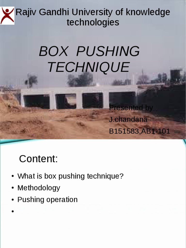 Rajiv Gandhi University of Knowledge Technologies: Box Pushing ...