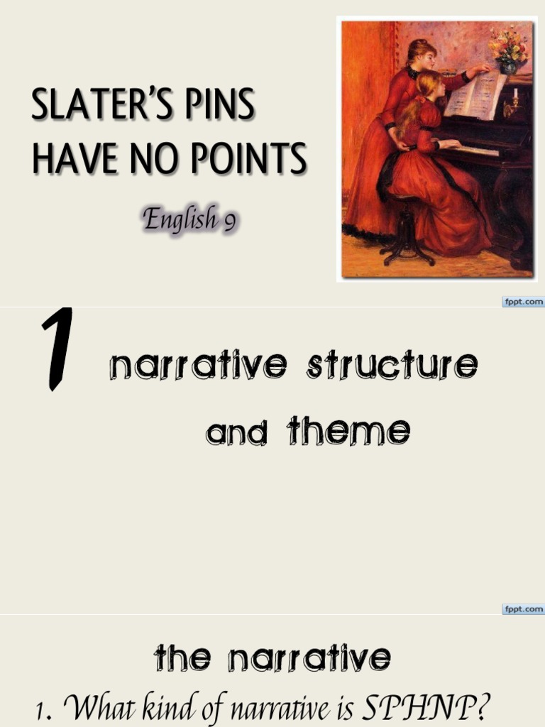 Slater's Pins: Narrative Analysis | PDF