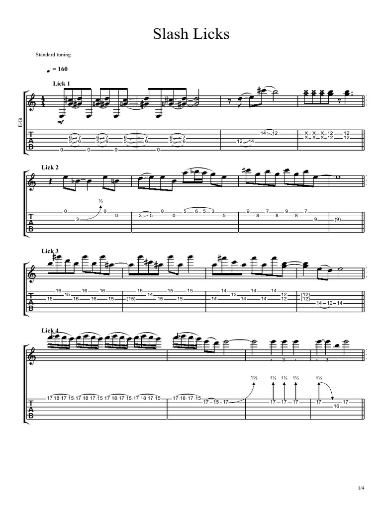 Slash Licks PDF | PDF