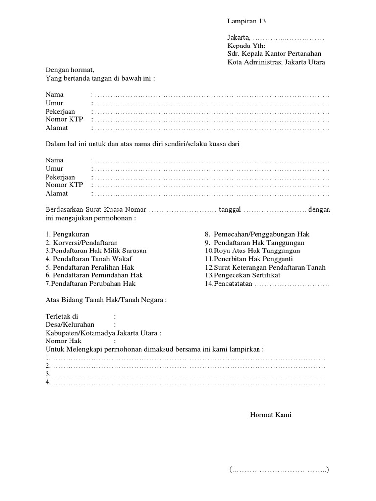 Lampiran 13 BPN | PDF