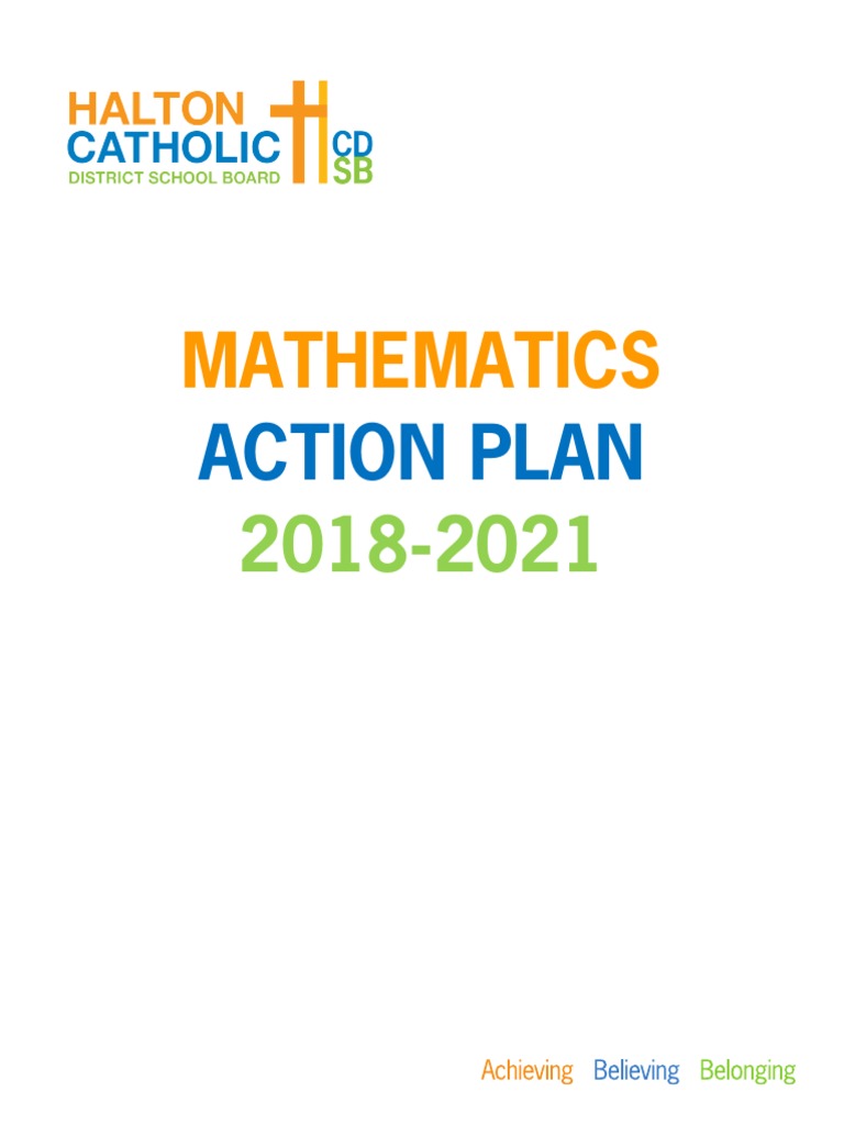 Mathematics Action Plan 2018 2021 | PDF | Pedagogy | Learning