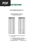 TABELA DE PESO E MEDIDAS CHAPAS E TARUGOS Tecnil | PDF | Dielétrico ...