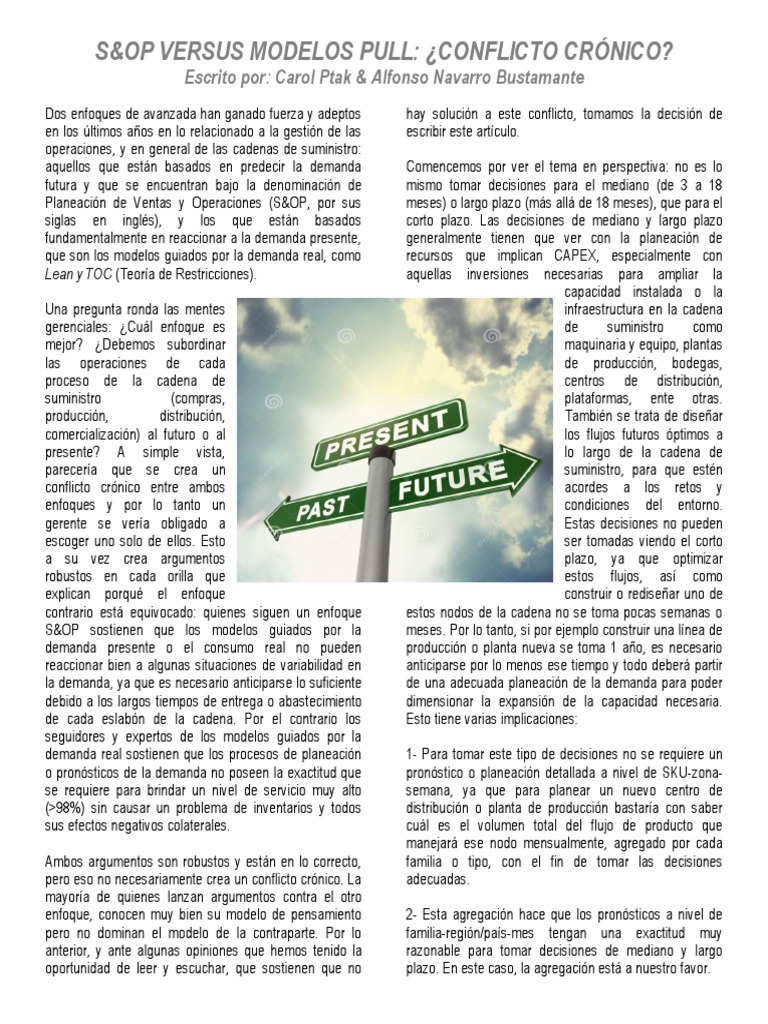 Articulo SyOP Vs Demand Driven para CDDP Versión Español | PDF ...