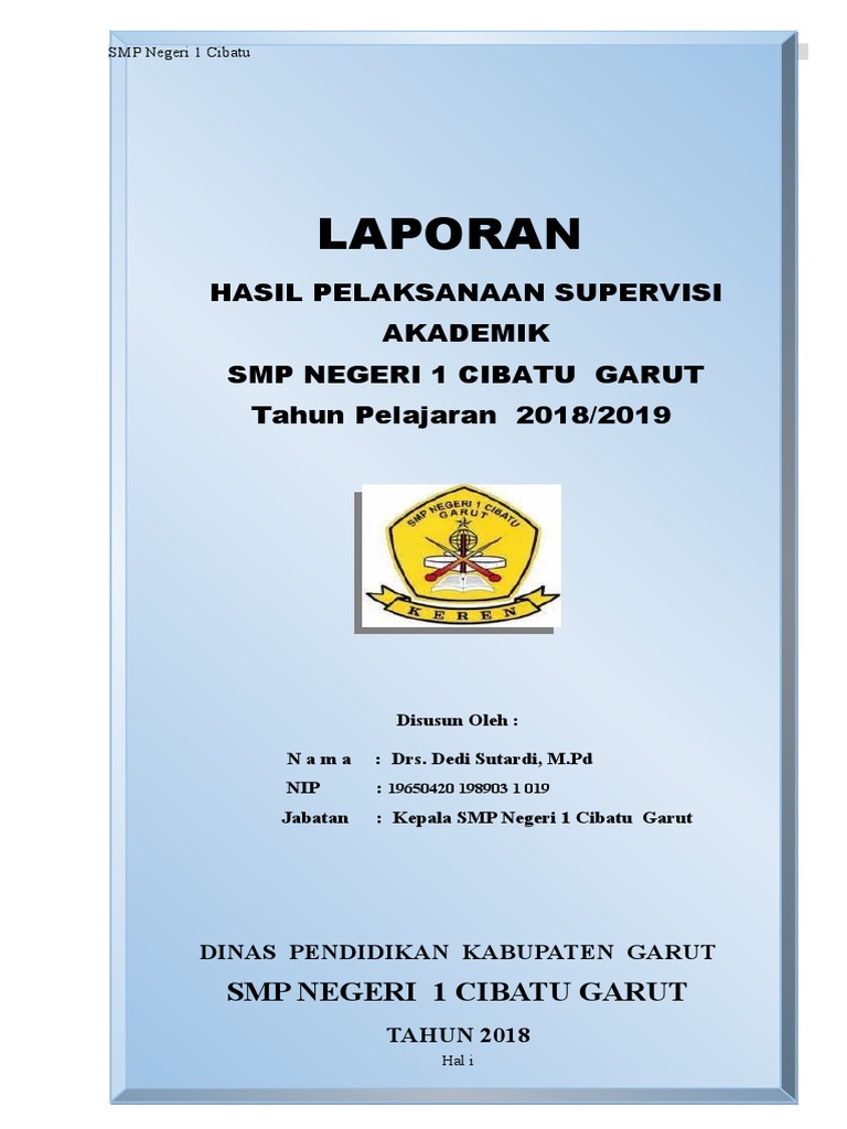 Supervisi Akademik SMPN 1 Cibatu 2018/2019 | PDF | Karier & Perkembangan