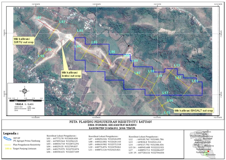 Peta Planing Resistivity Earth | PDF | Geography | Global Positioning ...