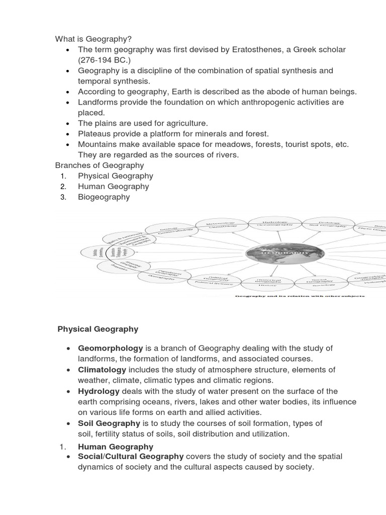 NCERT Geography Class 11 Chapter 1 Notes | PDF | Biogeography | Geography