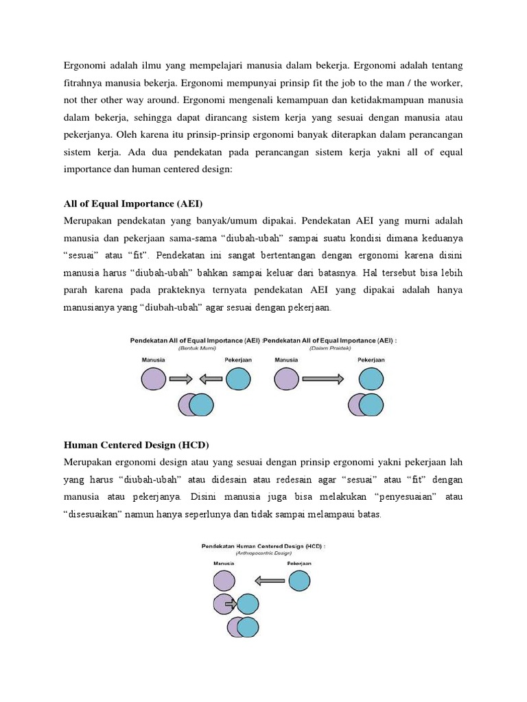 Ergonomi Dan Desain Sistem Kerja | PDF