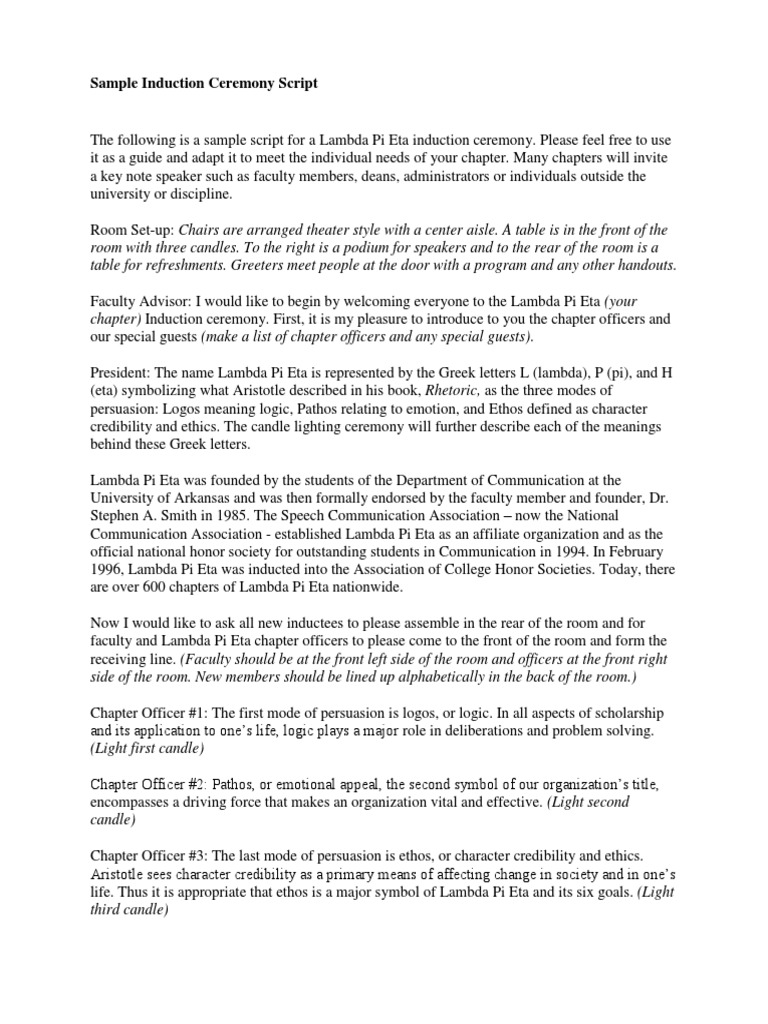 LPH Sample Induction Script May 2019 | PDF | Communication | Cognition