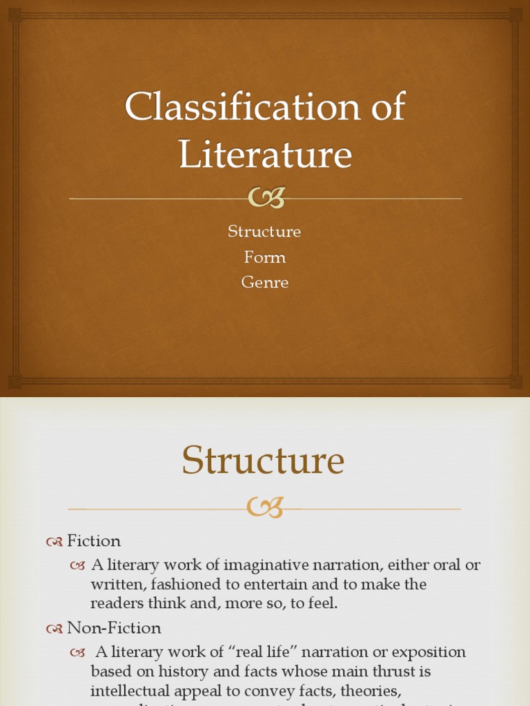 Classification of Literature | PDF | Narrative | Narration