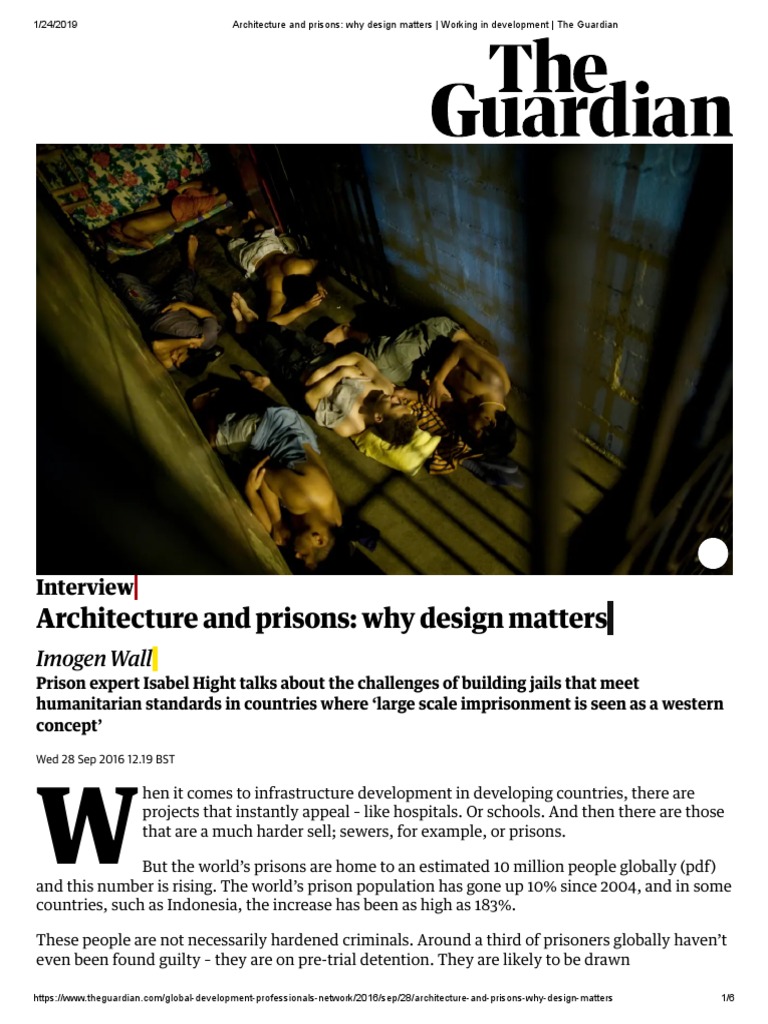Architecture and Prisons Why Design Matters Working in Development The ...
