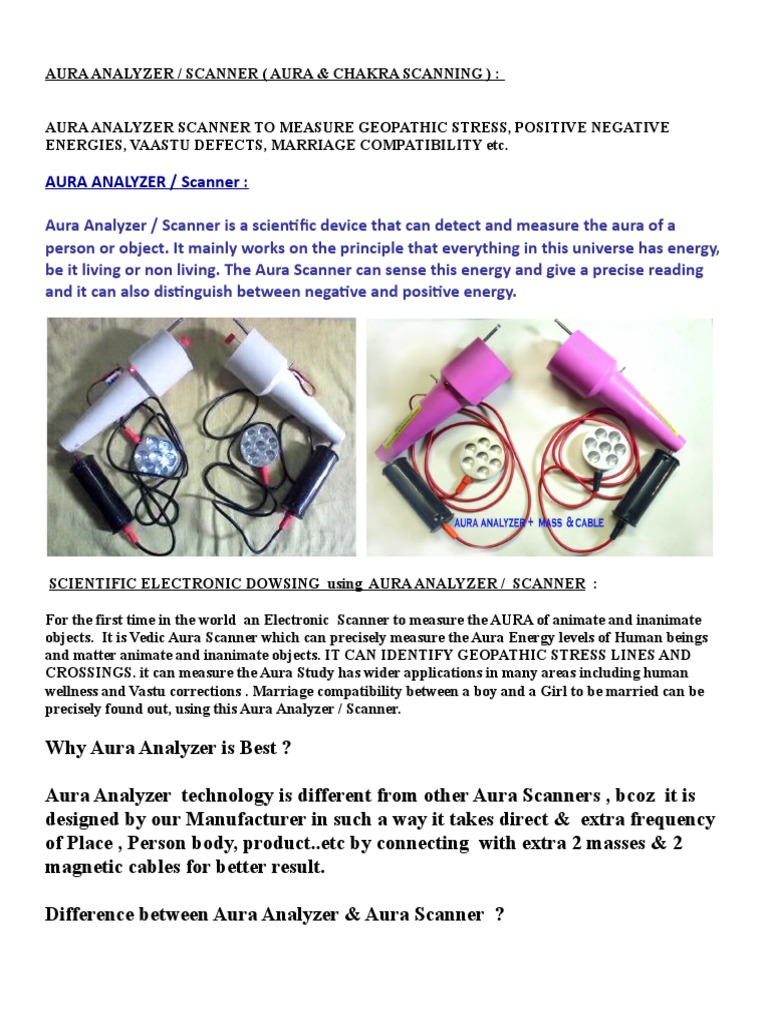 Aura Analyzer for Energy and Compatibility | PDF | Aura (Paranormal ...