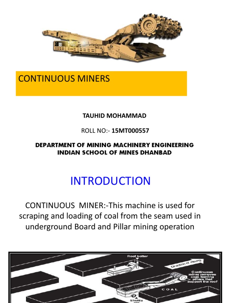 Continuous Miner | PDF | Electric Motor | Mining