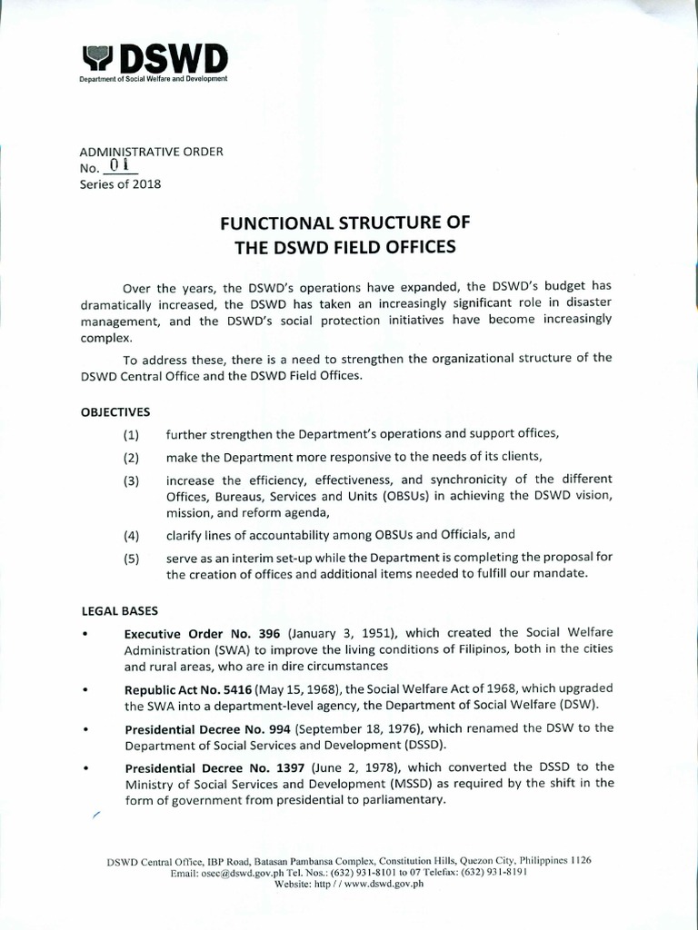 DSWD Field Offices PDF | PDF