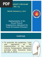 Budget Circular #96 - Revised RATA Rates | PDF | Local Government | Mayor