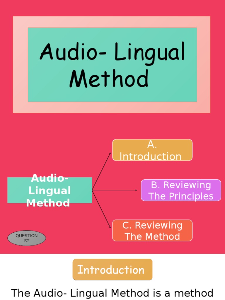 Audio- Lingual Method.pptx | Second Language | Linguistics | Free 30 ...