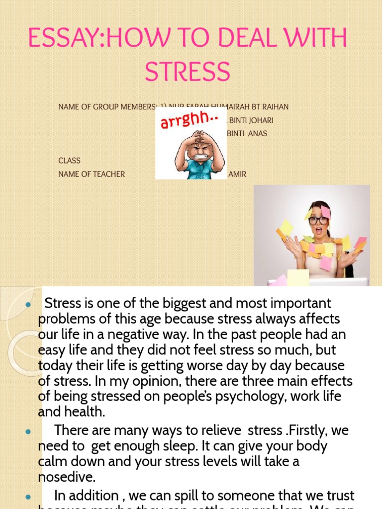 Essay:How To Deal With Stress | PDF