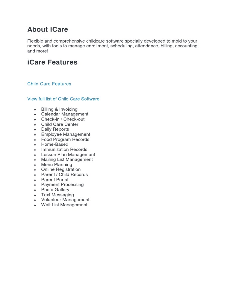 About Icare | PDF | Child Care | Relationships