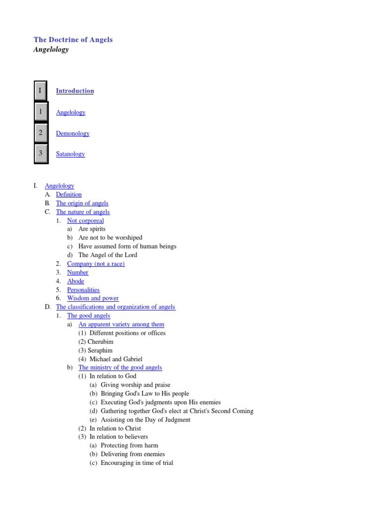 Doctrine of Angels | PDF | Gabriel | Demons