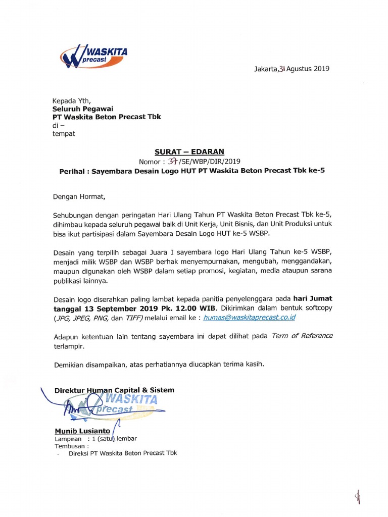 37 SE Sayembara Desain Logo HUT PT WBP TBK Ke 5 | PDF