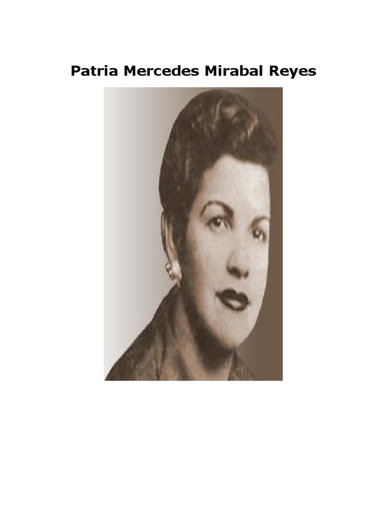 Patria Mercedes Mirabal Reyes | PDF