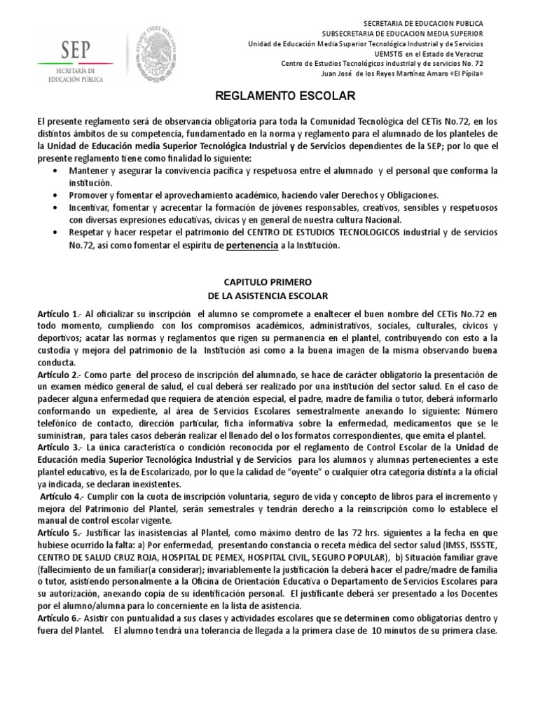 Ceti 72 | PDF | Educación Secundaria | Prueba (evaluación)