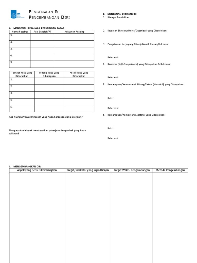 Lembar Pengenalan Diri | PDF