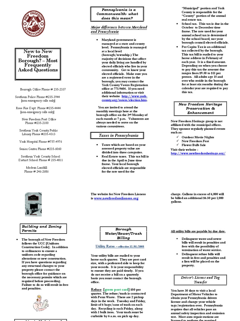 New Resident Brochure | PDF