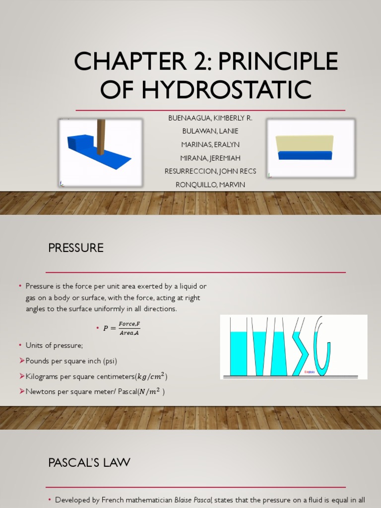 Principles of Hydrostatic Pressure: An In-Depth Look at Pascal's Law ...
