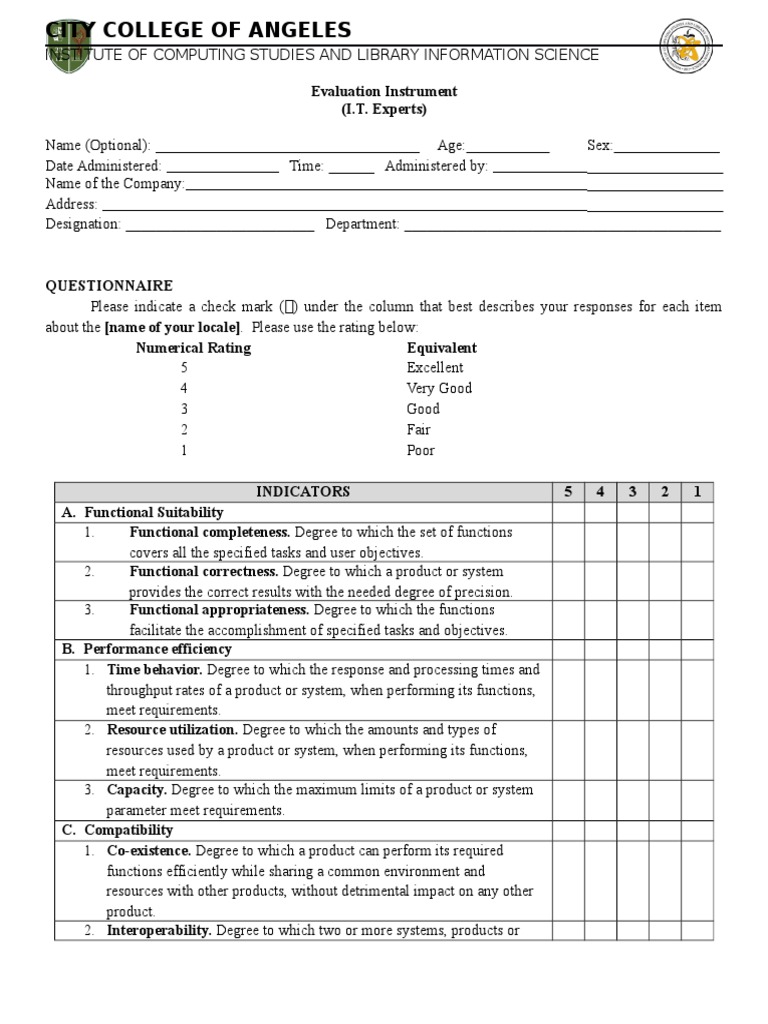 ISO 25000 Assessment Tool | PDF | Reliability Engineering | Information Security