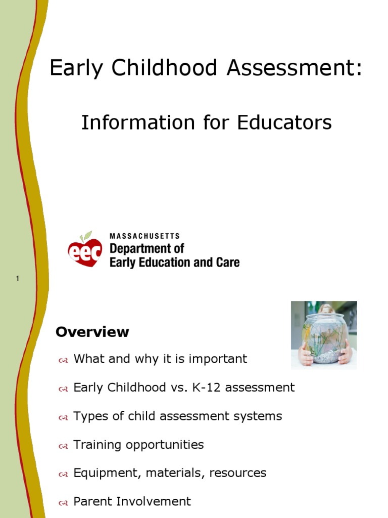 Early Childhood Assessment:: Information For Educators | PDF | Early ...