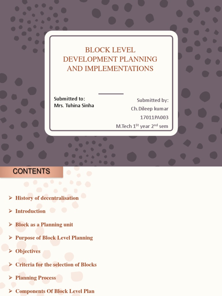 Block Level Development Planning in India | PDF | Economies | Business