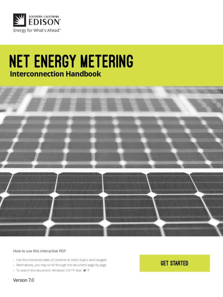 Net Energy Metering Net Energy Metering: Interconnection Handbook ...
